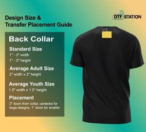Transfer Placement & T-Shirt Design Size Chart | DTF Station