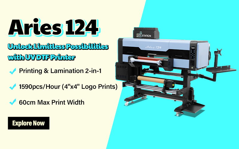 Introducing Aries 124 Commercial UV DTF Printer - DTF Station