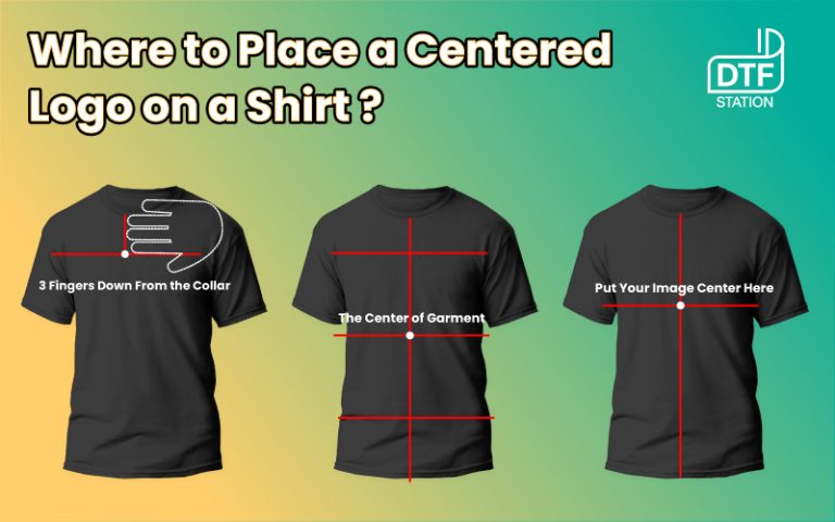 T-shirt Design Size Chart Transfer Placement Guide - DTF Station